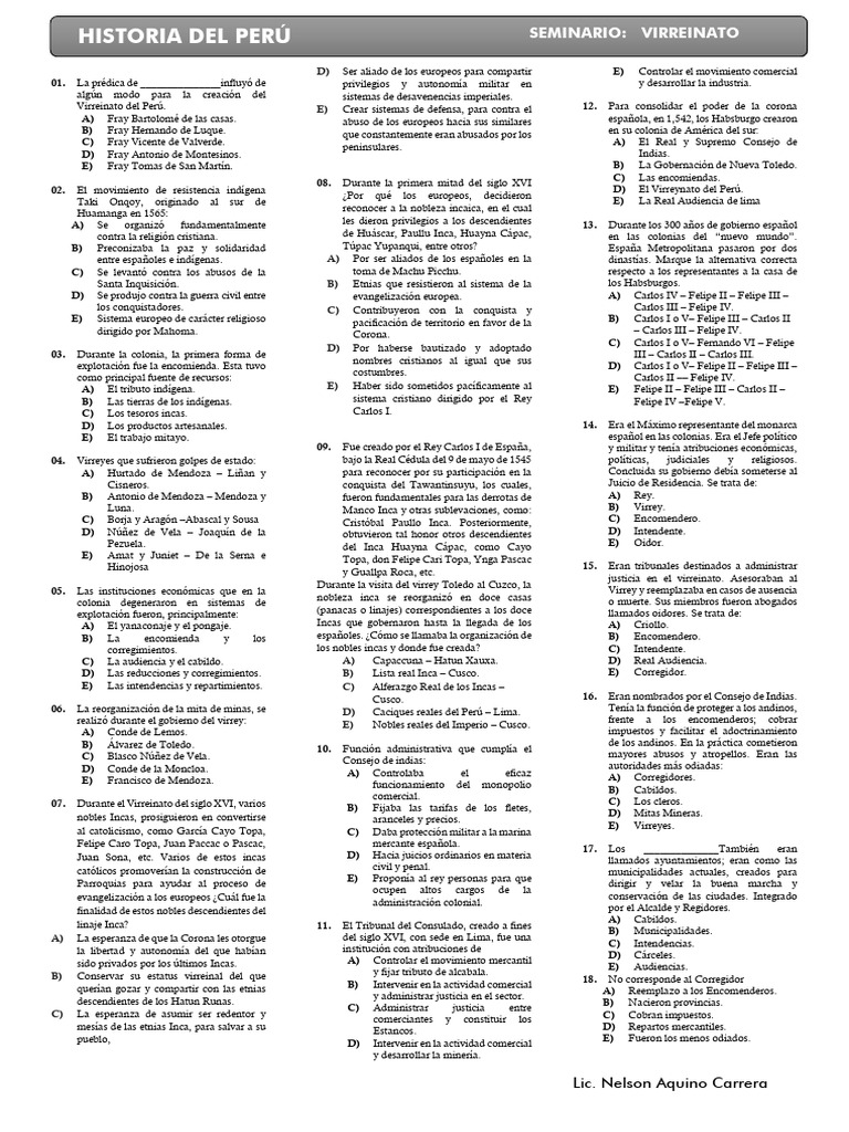 hp semaa 6 | PDF | Imperio Inca | Perú