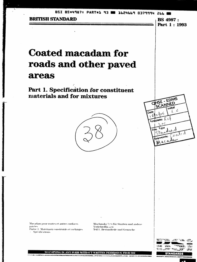 BS 4987 - 1 (1993) | PDF