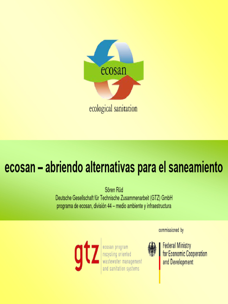 WERNER Et Al 2007 Ecosan - Abriendo Alternativas para El Saneamiento SPANISH | PDF | Saneamiento ...