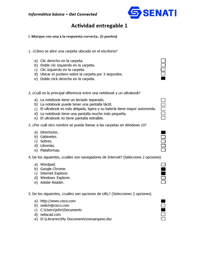 Actividad Entregable 1 .: Informática Básica - Get Connected | PDF | Hardware de la computadora ...