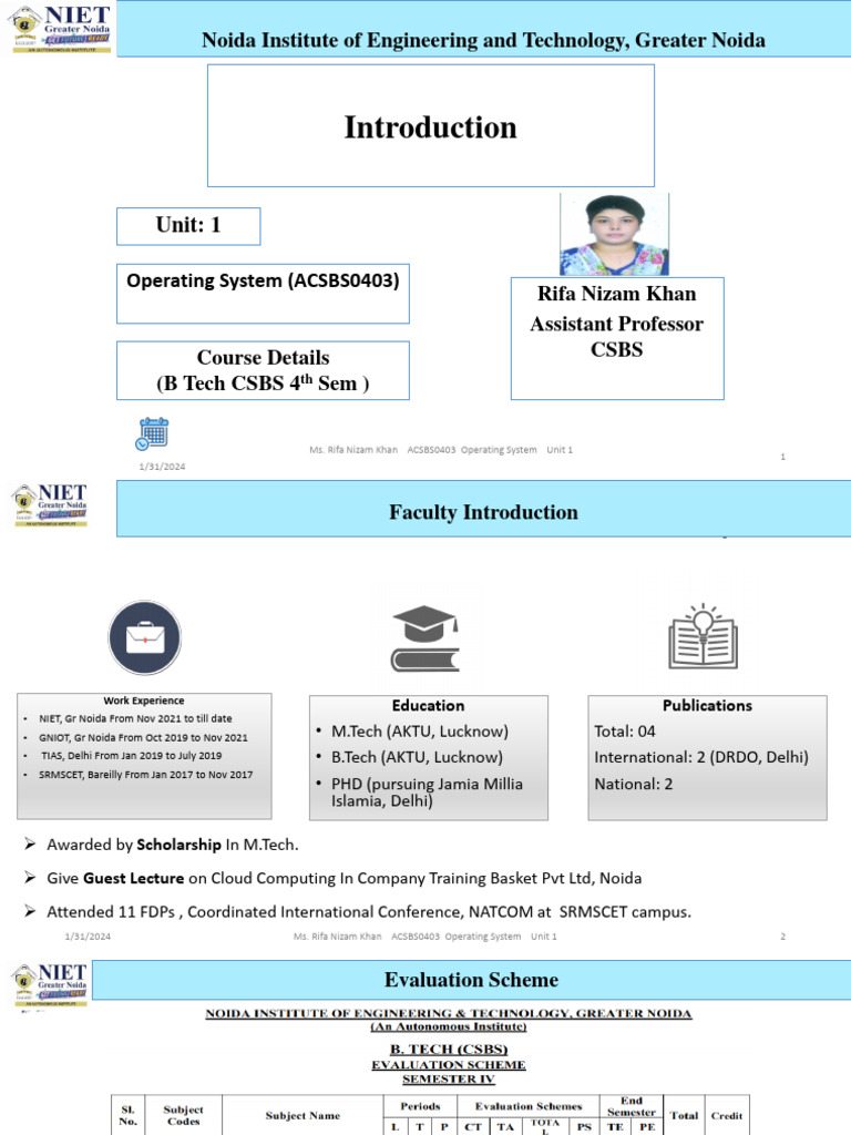 Os Unit 1 | PDF | Operating System | Virtual Machine