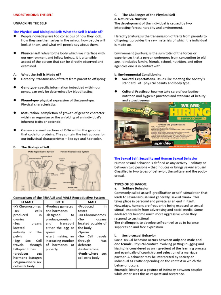 Physical and Biological Self | Download Free PDF | Heredity | Nature ...