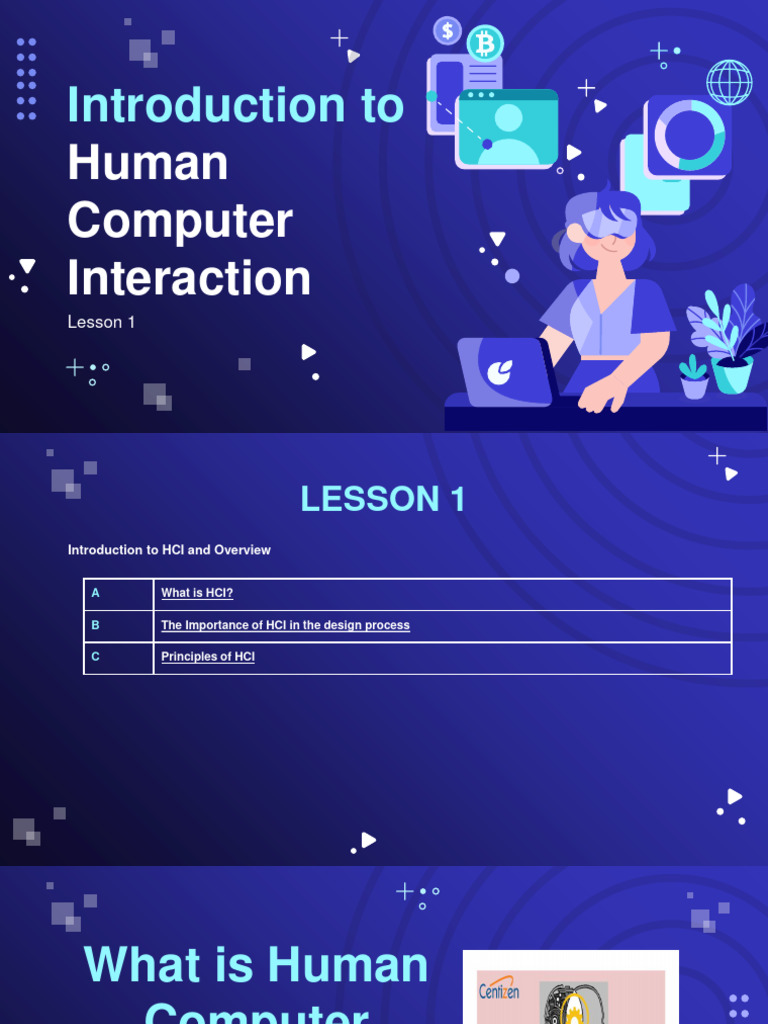 Intro HCI | PDF | Human–Computer Interaction | Graphical User Interfaces