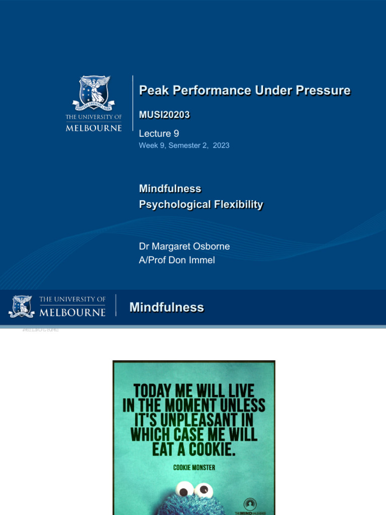 Week9 2 | PDF | Mindfulness | Thought
