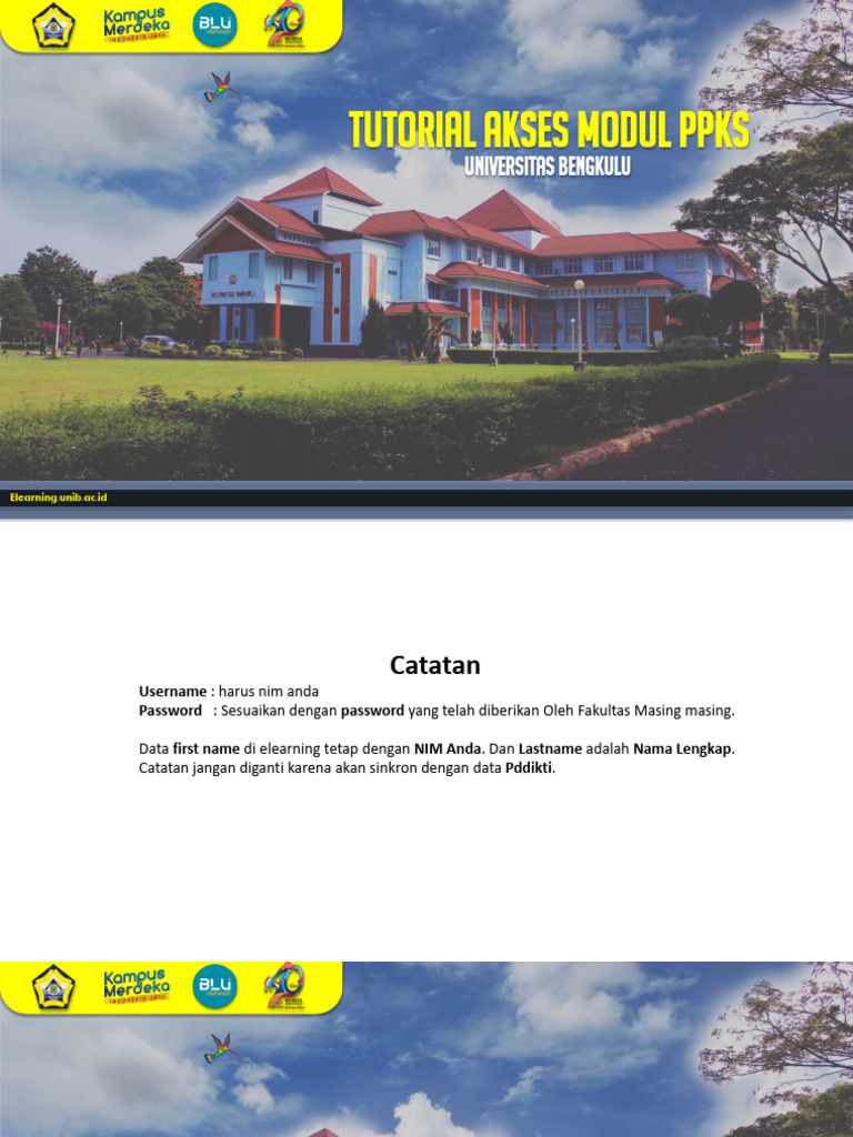 Panduan Akses E-Learning UNIB | PDF | Komputer