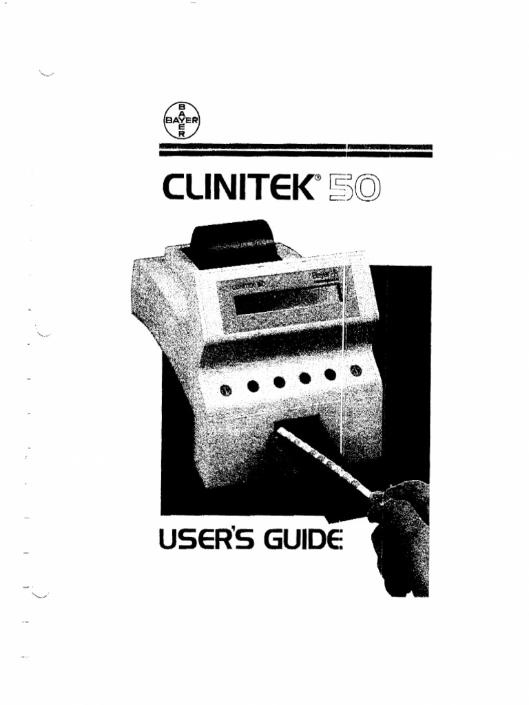 Clinitek 50 Operator Manual | PDF