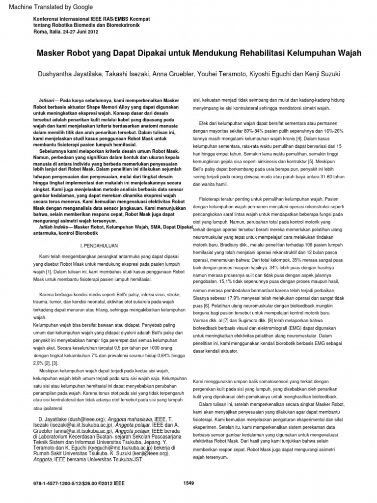 Referensi 4 Jepang Analisa Wajah | PDF