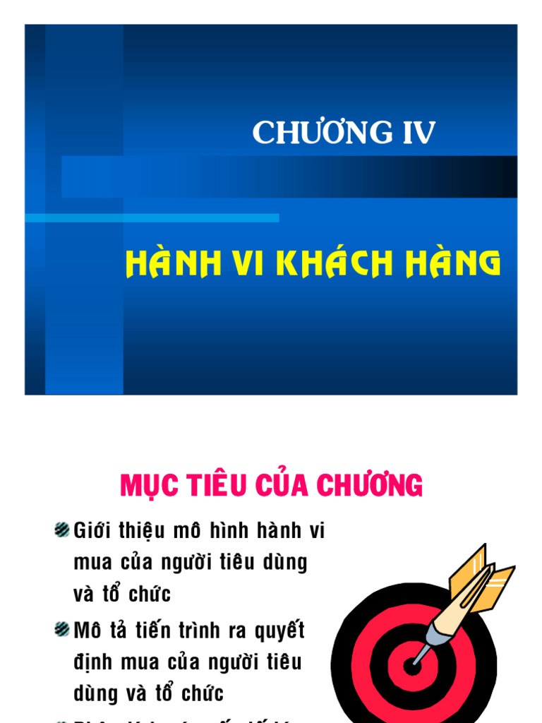 SV - MCB-Chương 4 - Hành VI Khách Hàng | PDF