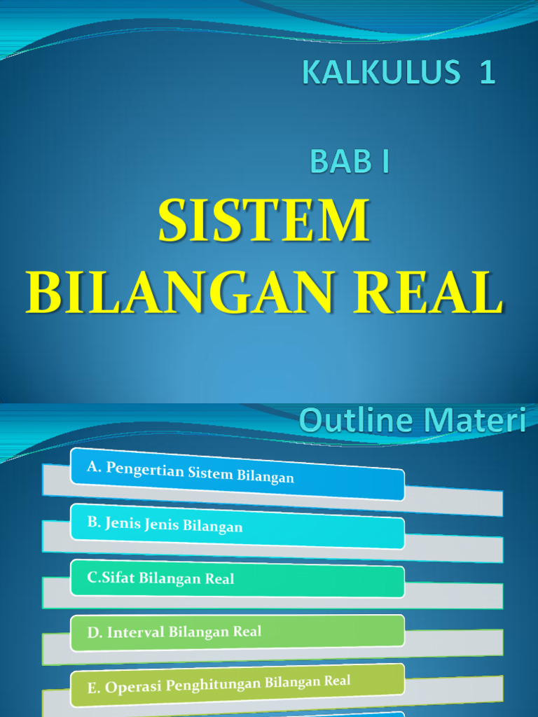 Pertemuan 2-Sistem Bilangan Real | PDF