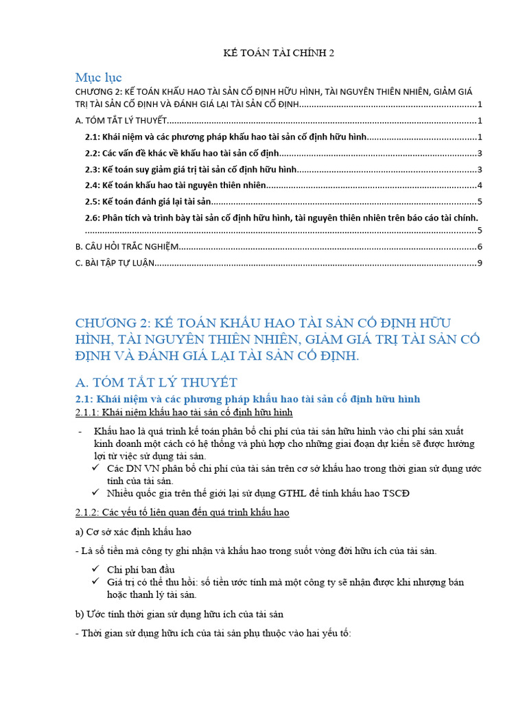 Chương 2 - KTTC2 | PDF