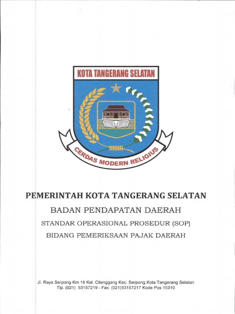 SOP Pemeriksaan Pajak Daerah (Semua) | PDF