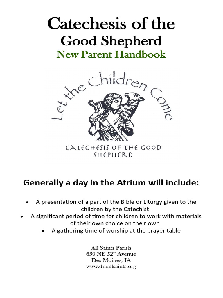 Catechesis of The Good Shepherd New Parent Handbook Rev062016 | PDF ...
