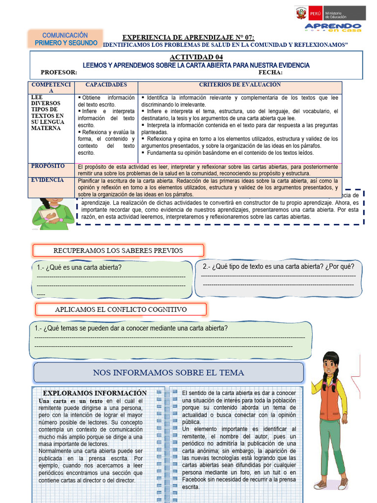 Vi Exp. 7 Act. 4 Comunicación | PDF