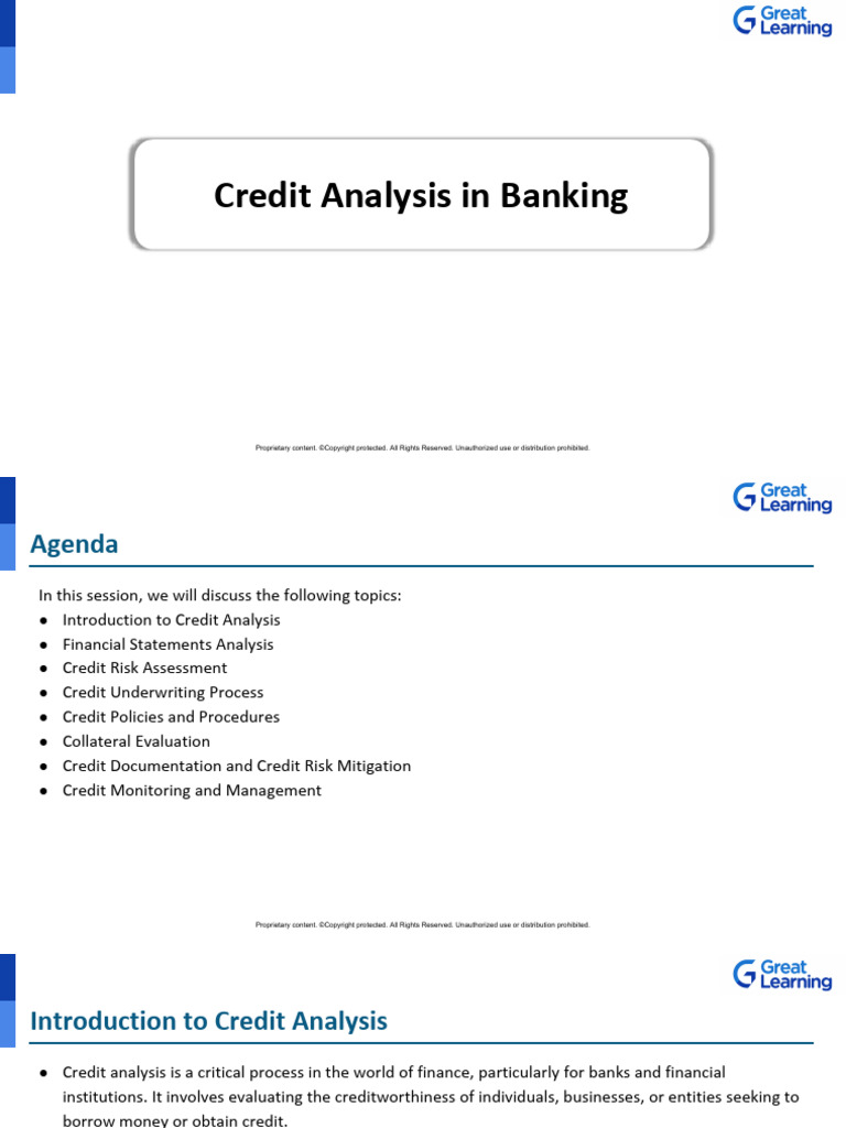 Credit Analysis in Banking | PDF | Credit Risk | Loans