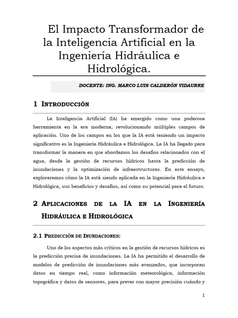 El Impacto Transformador de La Inteligencia Artificial en La Ingeniería ...