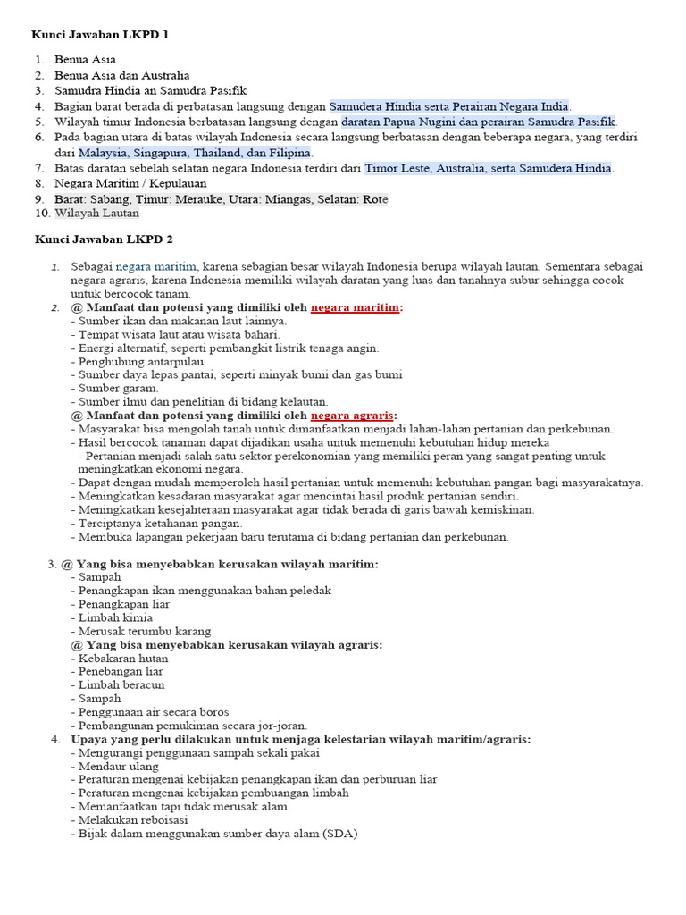 Kunci Jawaban LKPD 1 | PDF | Teknologi & Rekayasa