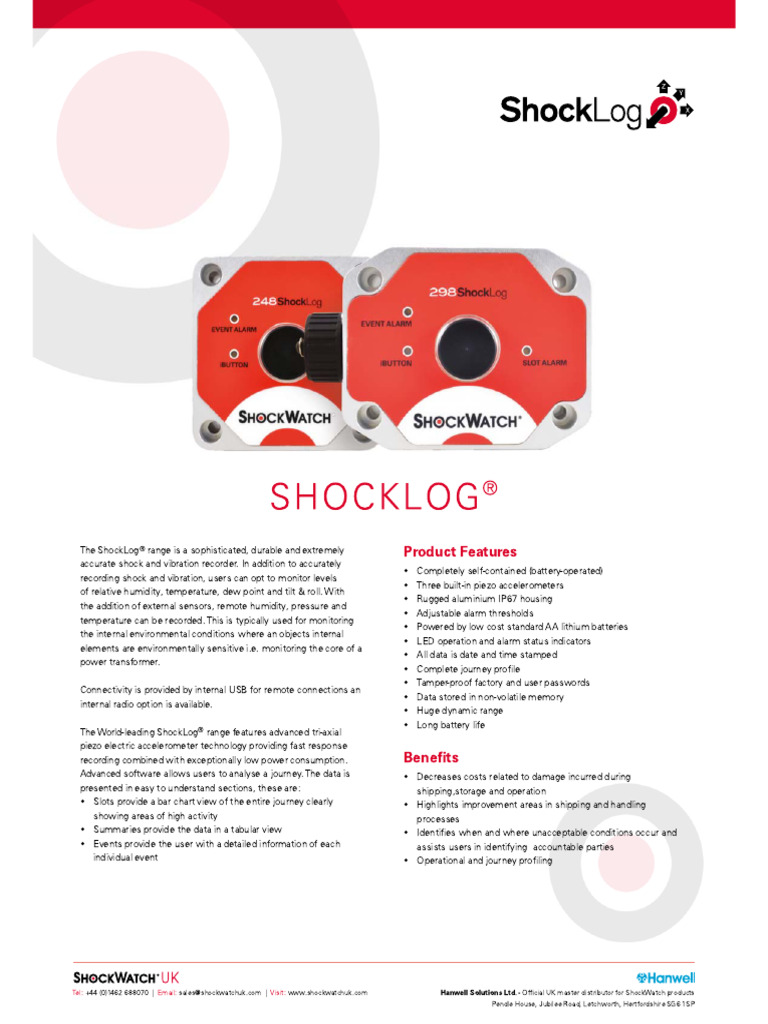 ShockLog Catalog | PDF
