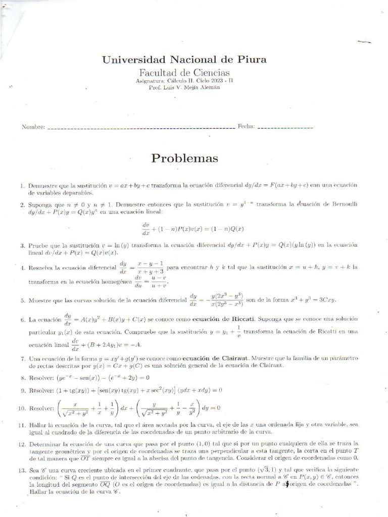 18 Ejercicios Calc | PDF