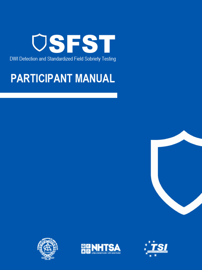 2023 SFST Student Manual | PDF | Driving Under The Influence | Drunk ...