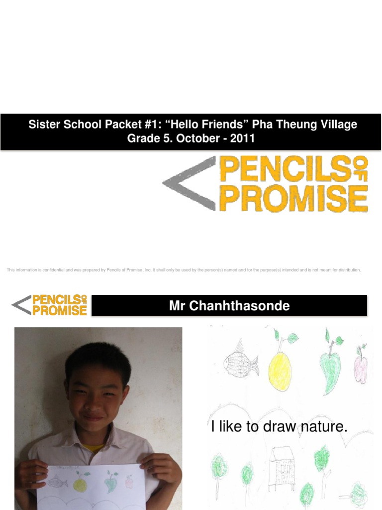 Sister School Packet: Pha Theung Village | PDF | Language Arts ...