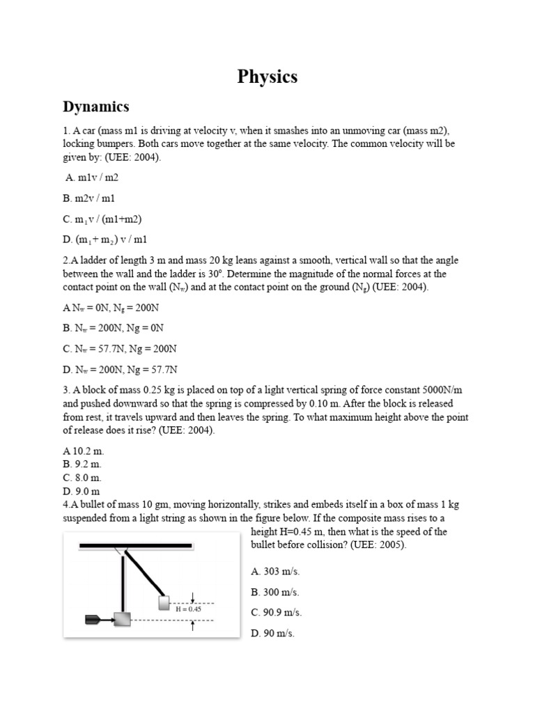 dynamics | PDF | Force | Acceleration
