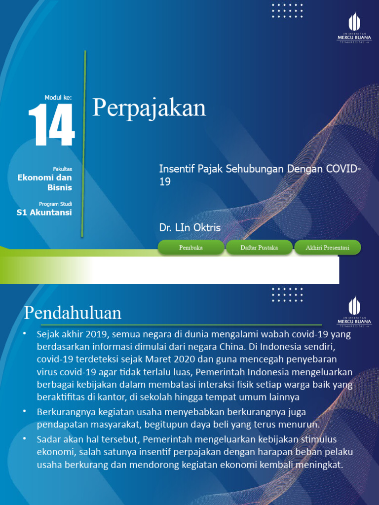 10 Presentasi - Pajak Kontemporer 2 | PDF