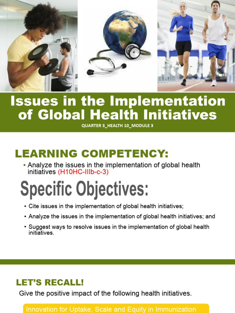 Global Health Initiatives Issues Analysis | PDF | World Health ...