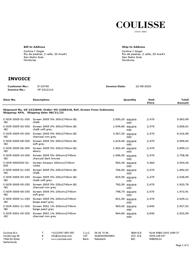 VF-2312110 | PDF | Invoice | Banking
