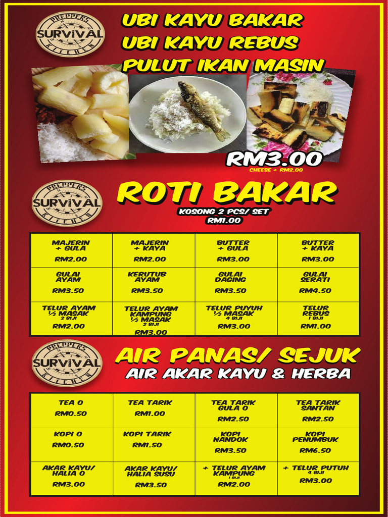 Ubi Bakar Poster | PDF