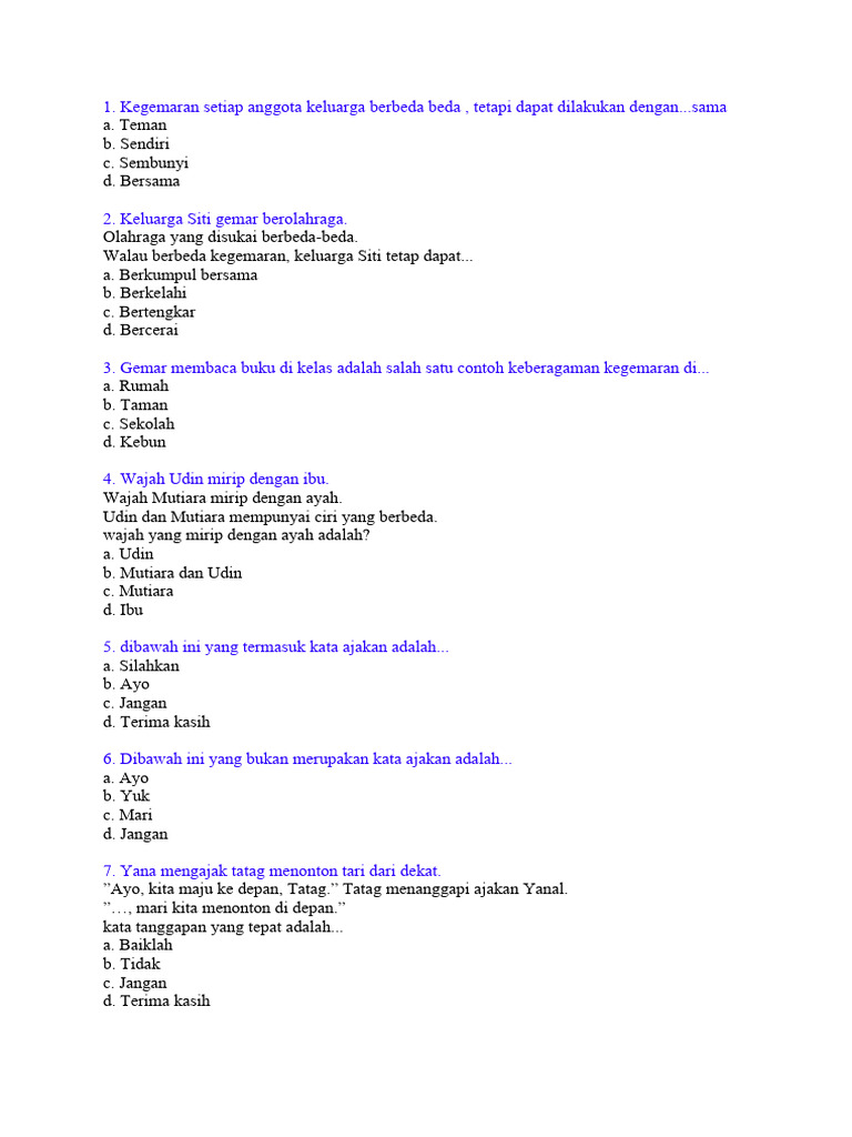 Tematik Tema 5 Sub Tema 3 Dan 4 | PDF | Seni
