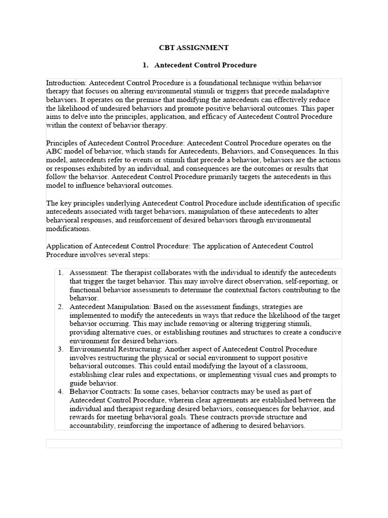 CBT 2.0 Techniques Overview | PDF