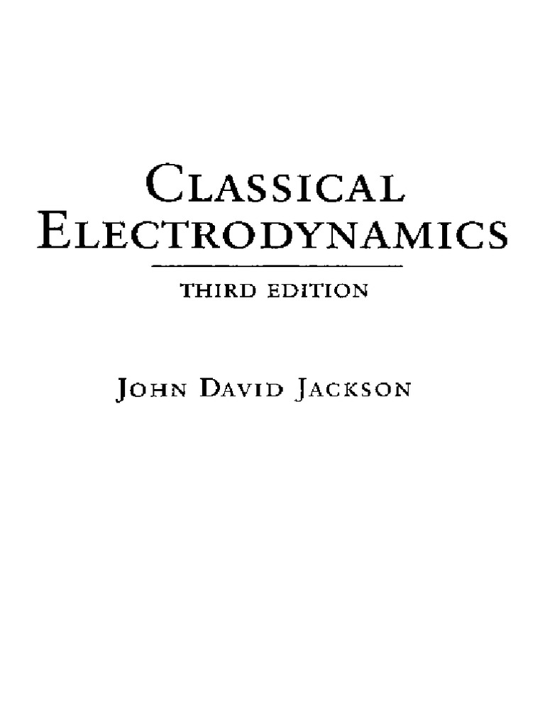 Jackson Classical Electrodynamics 3nbsped Compress Compressed 1