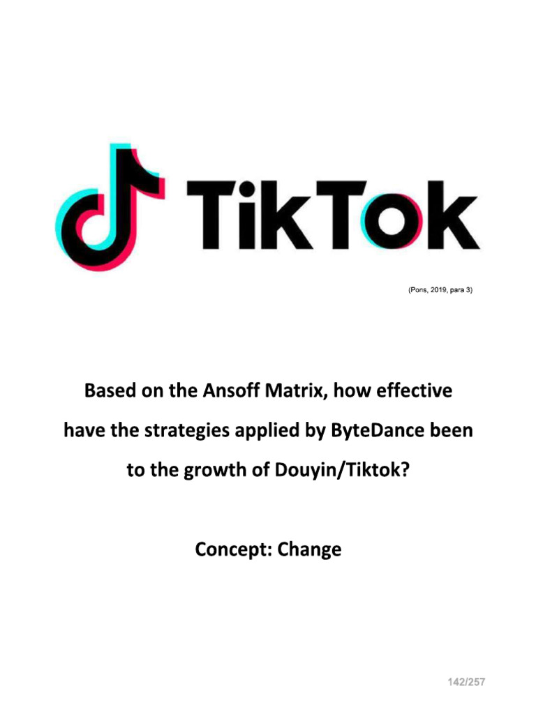 Tik Tok Ia Sample A (Full) | PDF