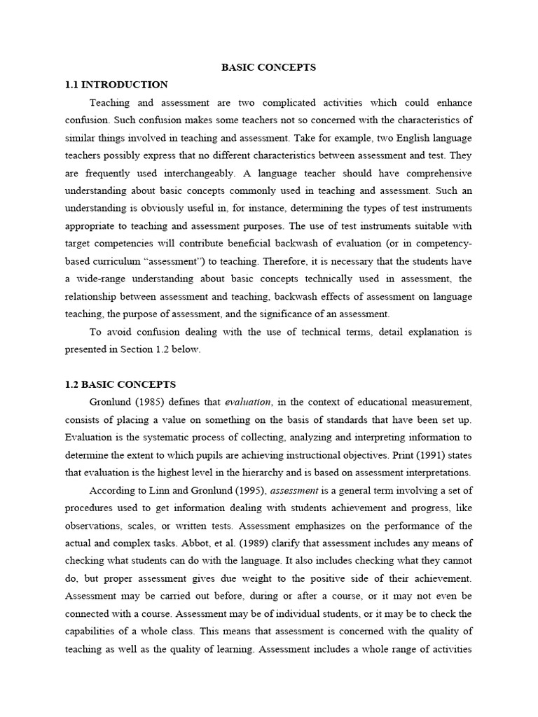 BASIC CONCEPTS OF Assessment | PDF | Educational Assessment | Measurement