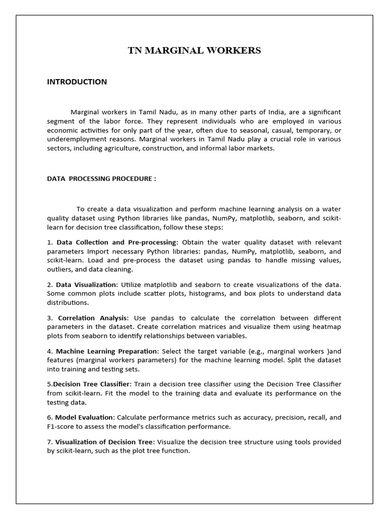 TN Marginal Workers | PDF | Statistical Classification | Data