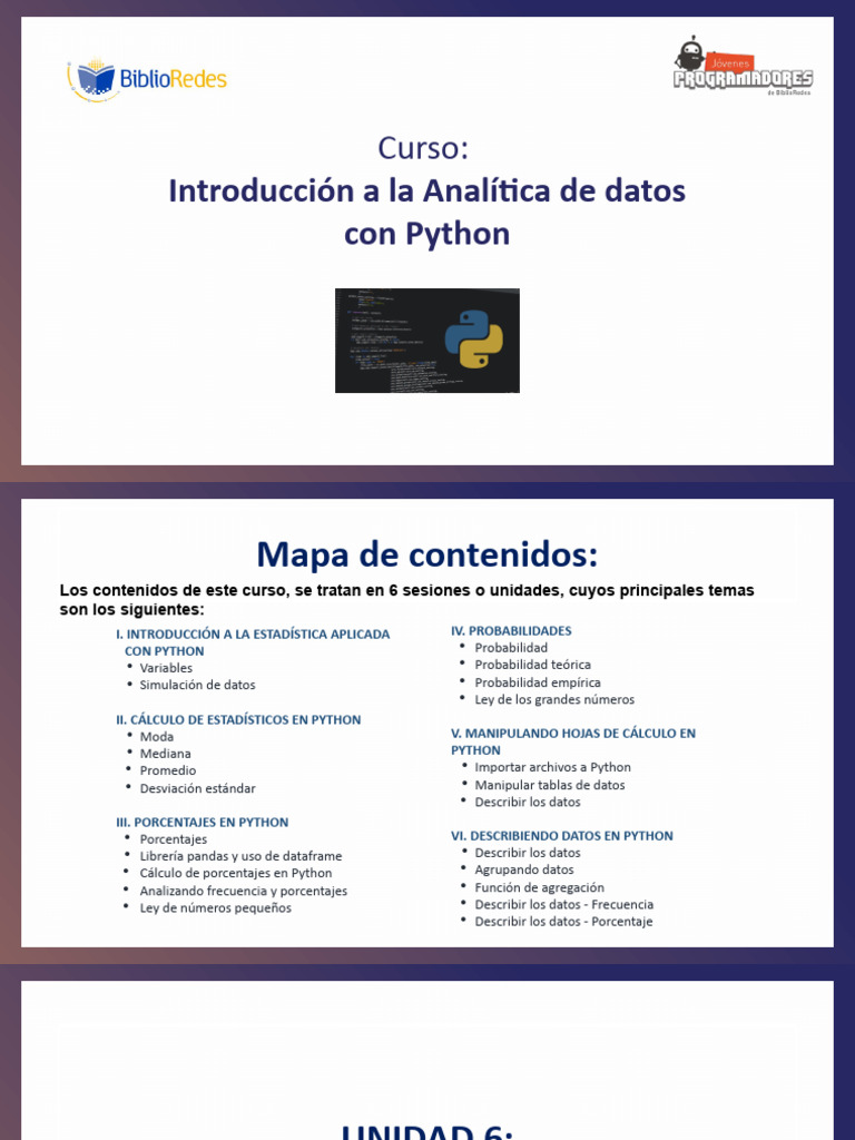Introducción A La Analitica S6 | PDF | Porcentaje | Python (lenguaje de programación)