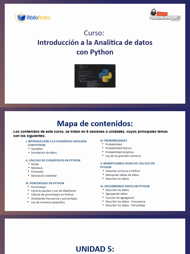 Introducción A La Analitica S5 | PDF | Archivo de computadora | Python (lenguaje de programación)
