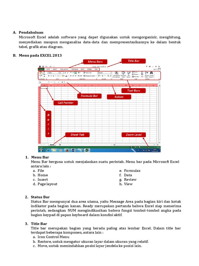 Materi Excel Full | PDF | Komputer | Teknologi & Rekayasa