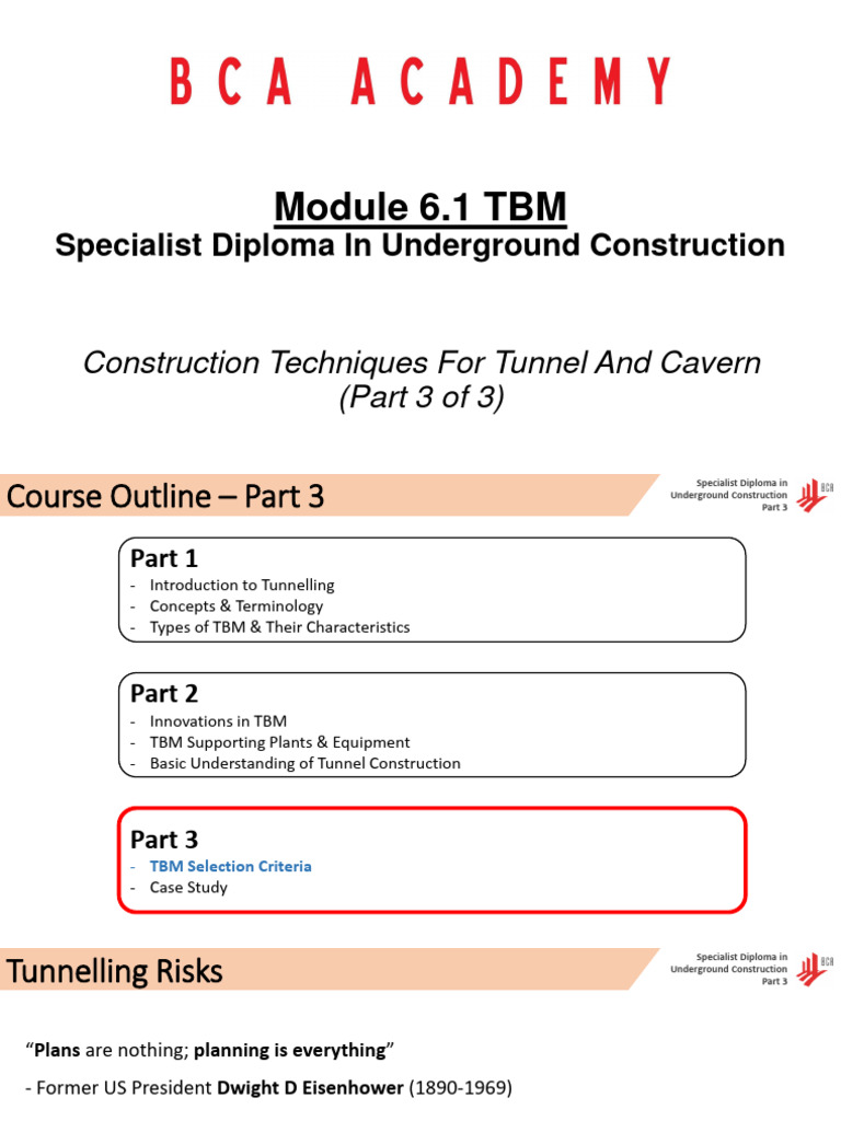 Module 6 Part 3 Aug 2020 Final-TBM | PDF | Geotechnical Engineering | Tunnel