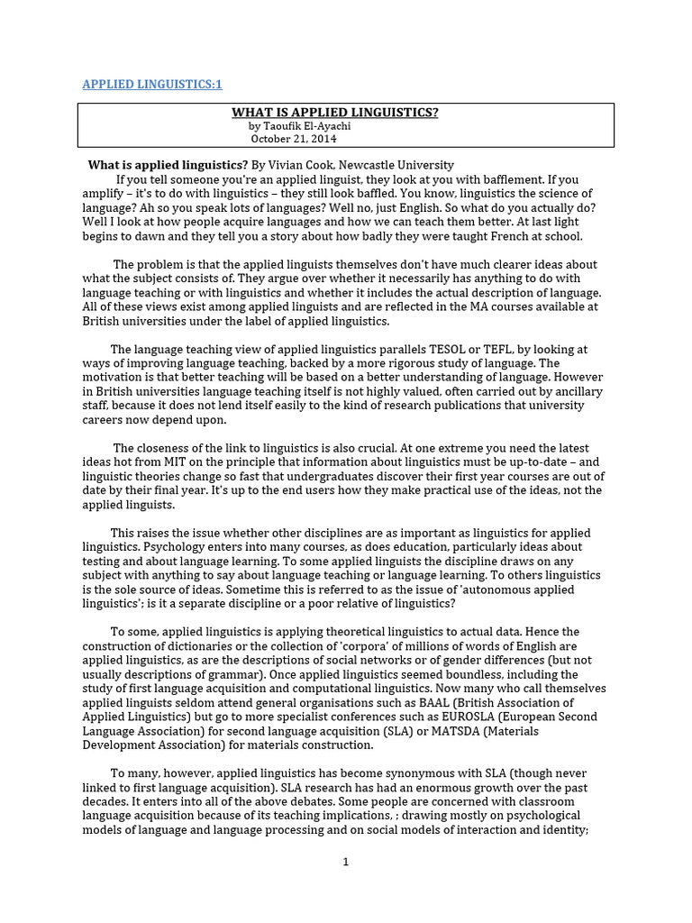 What Is AL 33 PAGES | PDF | Behaviorism | Linguistics