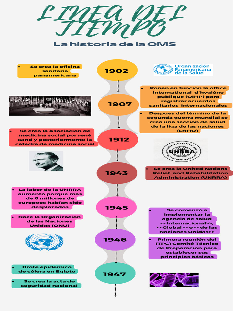 Linea Del Tiempo | PDF | Organización Mundial de la Salud | Naciones Unidas