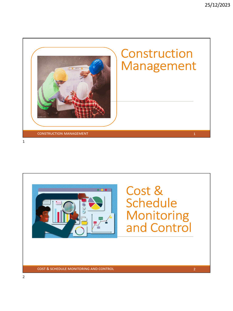 Cost & Schedule Monitoring and Control | PDF | Business