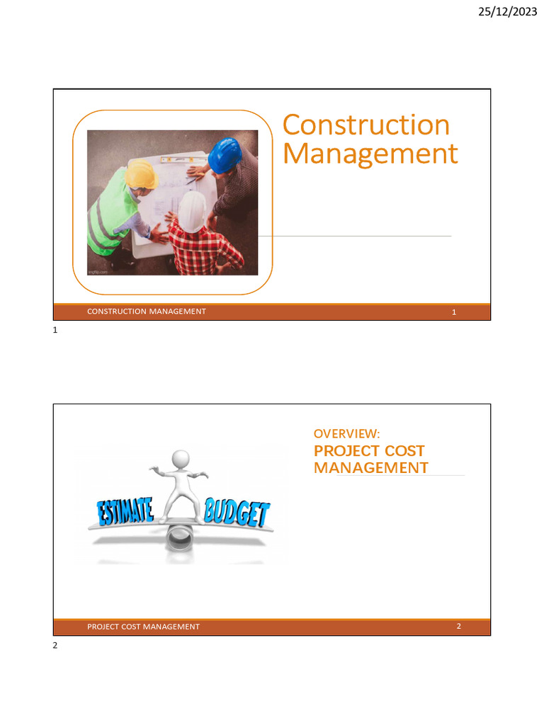 Project Cost Management | PDF | Cost Accounting | Business