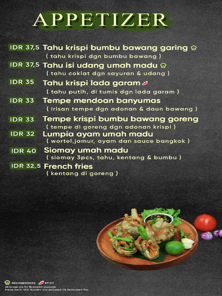 Menu Umah Madu | PDF