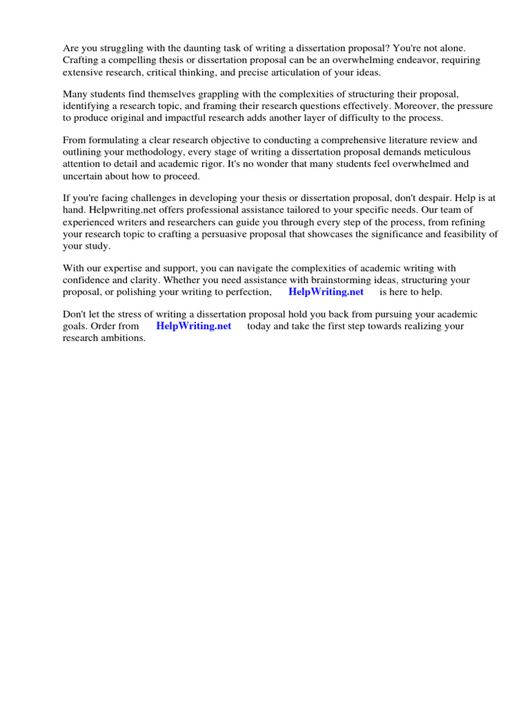 Writing Thesis and Dissertation Proposals | PDF | Thesis | Methodology