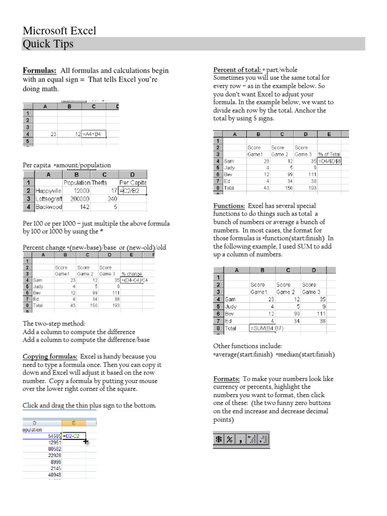 MS Excel-QUICK GUIDE | PDF | Microsoft Excel | Computer Programming