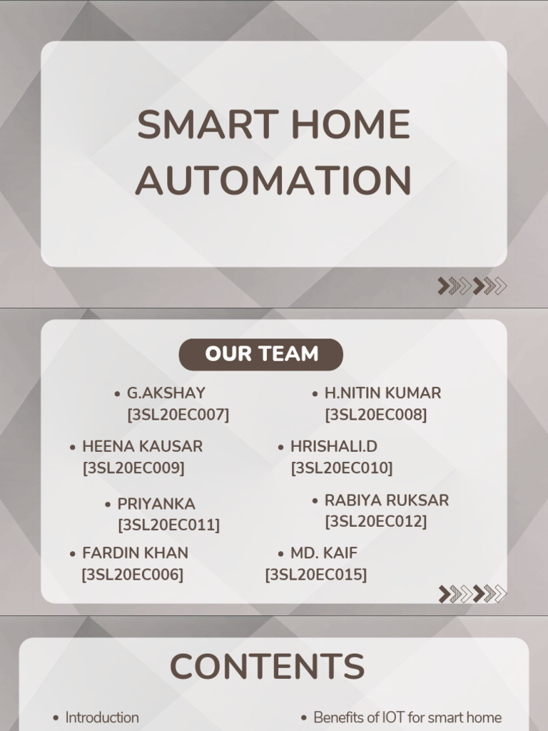 SMART HOME AUTOMATION | PDF | Internet Of Things | Home Automation