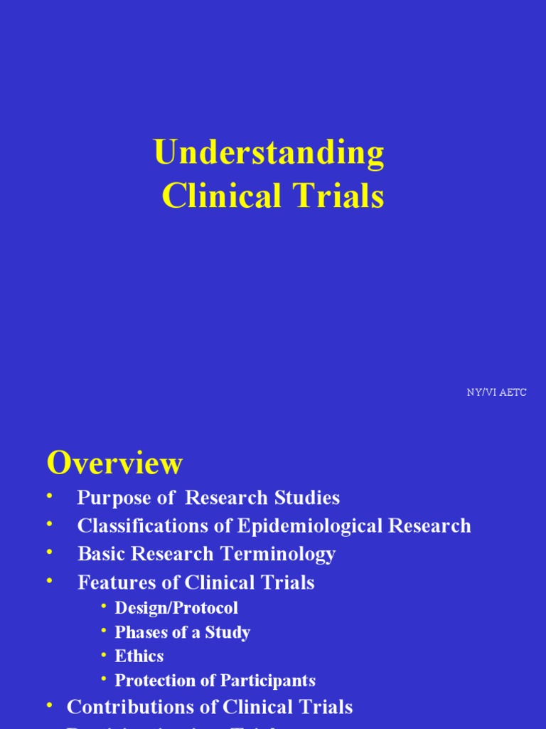 Clinical Trials: Key Terminology Guide | PDF