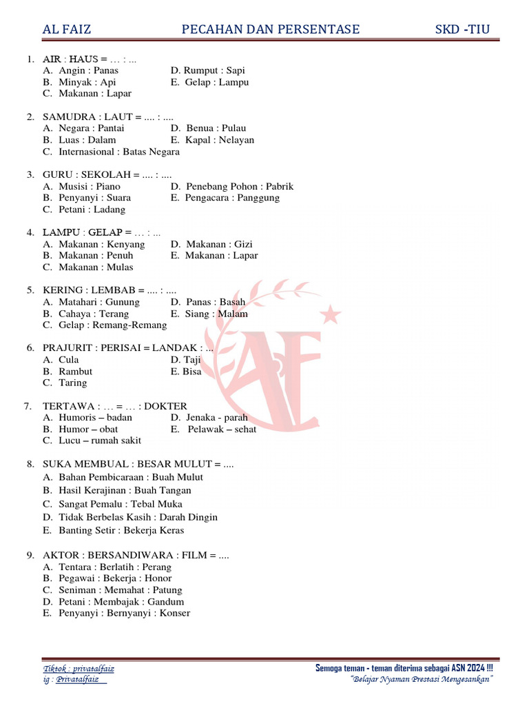 Pecahan Dan Persentase | PDF