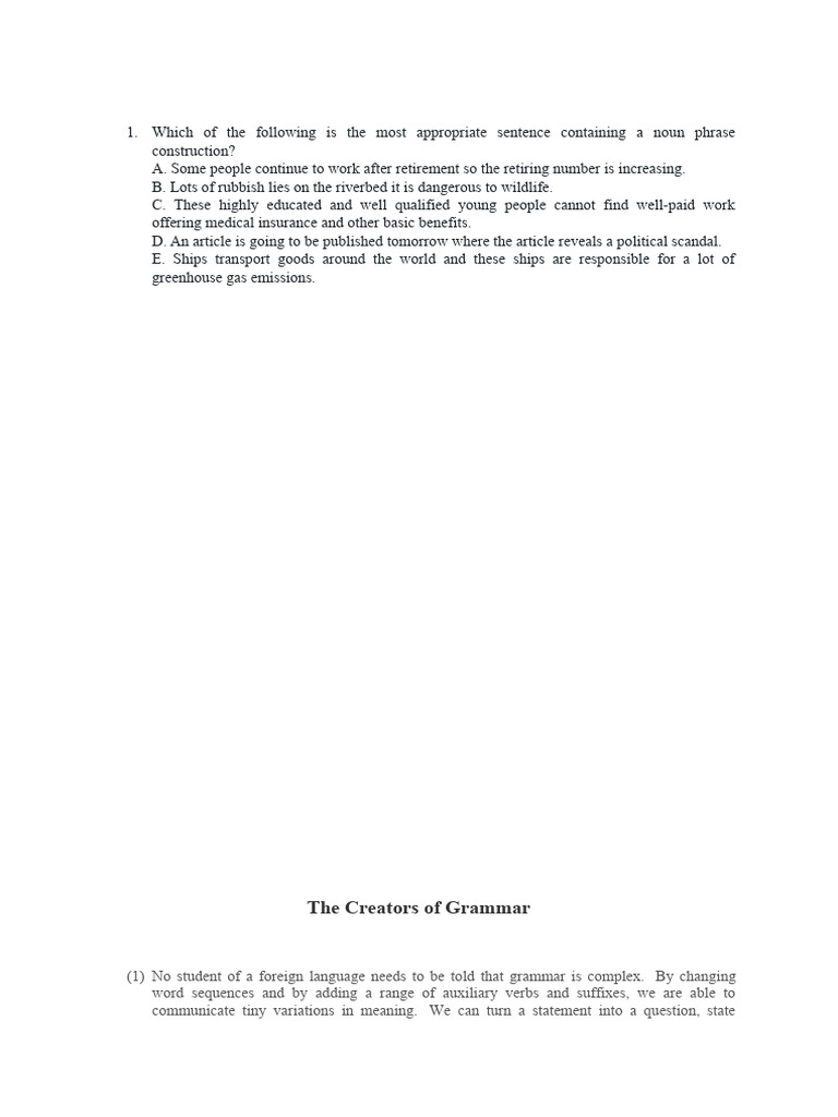 Inggris soal 05555 | PDF | Sign Language | Grammar